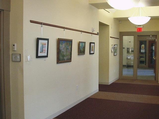 Hudson Library, paintings in the hallway – Life Needs Art